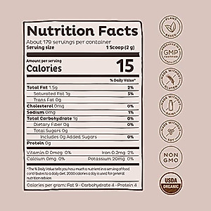 KOS Organic Coconut Milk Powder, USDA Certified - Sugar Free & Plant Based Creamer for Coffee, Tea, Smoothies - Vegan, Keto, Paleo Friendly, Non GMO, Gluten & Dairy Free - 12.6oz, 179 Servings