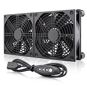 Wathai High Airflow Router Cooling Fan for Computer Cooler TV Box Wireless DC 5V USB Power 120mm 240mm Fan with Multi Speed Controller