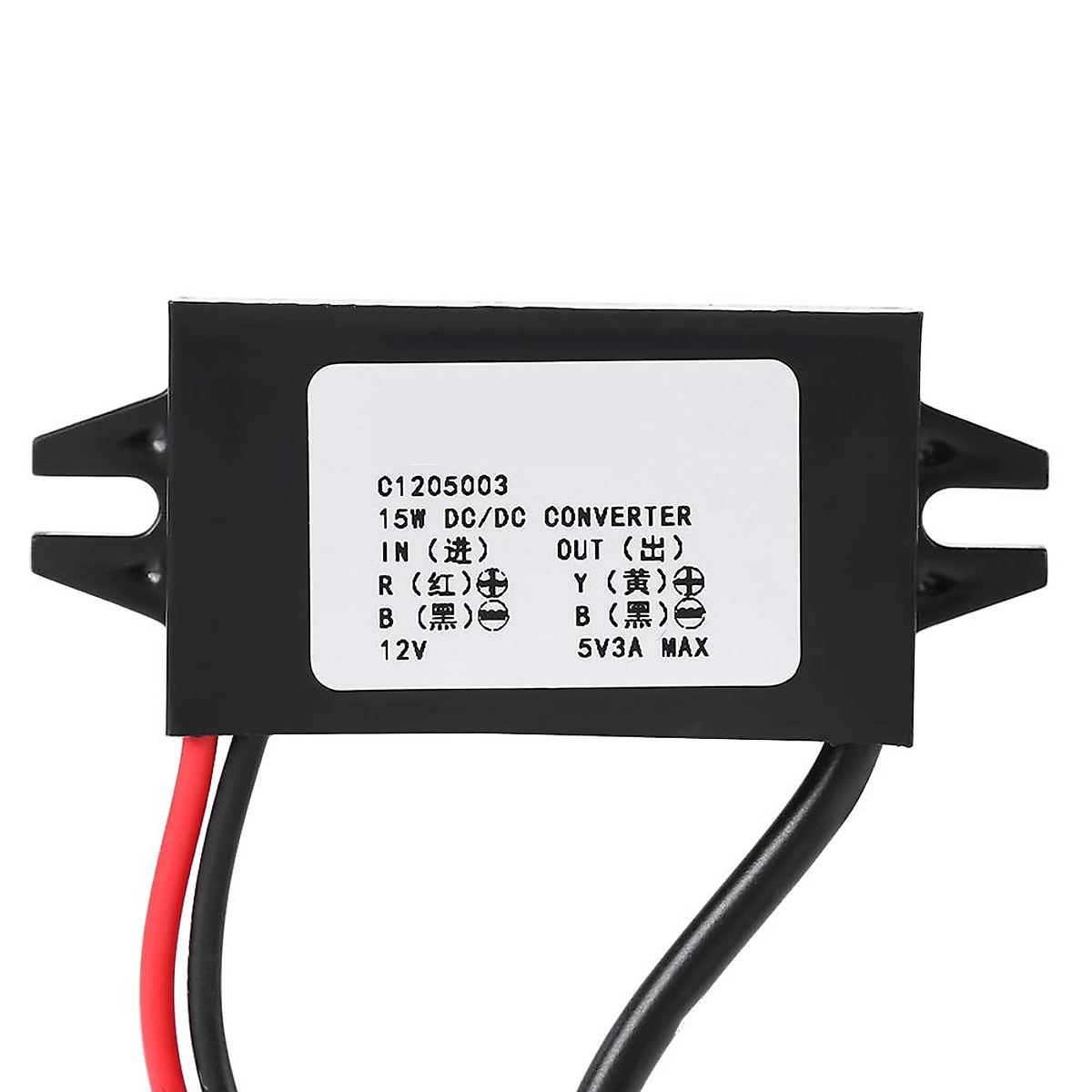 DC-DC 12V to 5V 3A Micro USB Converter Voltage Step Down Regulator Waterproof Power Converters for Car Smartphone