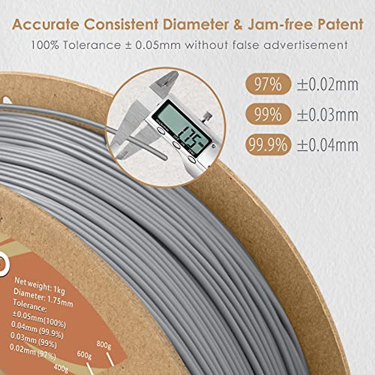 TPU Filament 1.75mm Black and Gray Bundle, DURAMIC 3D TPU Flexible Filament 95A, Soft TPU 3D Printing Filament, 1kg Spool, Dimensional Accuracy +/- 0.05mm, Black 1 Pack