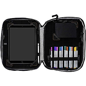 ETCHR Art Satchel - Art Backpack - Artist Messenger Bag for Art Supplies - Professional Tripod Mountable Art Bag for Supplies - Multi Functional Weatherproof Travel Artist Bag for Tool Management