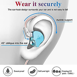 Wired Earbuds 3.5mm Sports Headphones for Samsung A13 A03s Bass Stereo HiFi Stereo in-Ear Earphone with Mic for Samsung Galaxy A52 A33 iPhone 6S 6 5S SE Pixel 5a 4a 3a MP3 MP4 PS5 Laptop