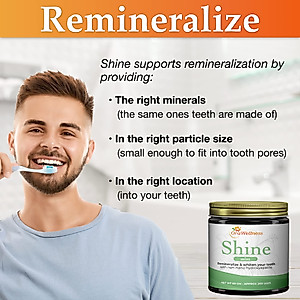 OraWellness Shine Remineralizing Natural Teeth Whitening Powder in Mint + Healthy Mouth Blend Organic Toothpaste & Mouthwash Alternative Tooth Oil