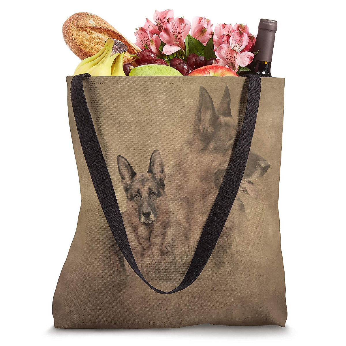 German Shepherd Dog - GSD Collage Tote Bag
