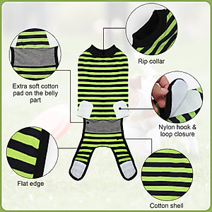 QUEARN Dog Surgery Recovery Suit 2 Packs, Professional Pet Recovery Shirt Dog Abdominal Wounds Bandages for Male Female Pet Surgical Snugly Suit After Surgery Anti-Licking Dog Onesies XXL