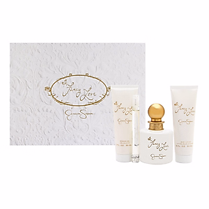 Jessica Simpson for Women - 4 Pc Gift Set 3.4oz EDP Spray, 0.34oz EDP Mini Spray, 3oz Body Lotion, 3oz Bath & Shower Crème