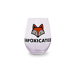 "Infoxicated" Oversized Stemless Wine Glass | Holds 20 Ounces