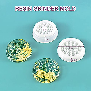 4 PCS Silicone Molds for DIY Epoxy Resin - Large Resin Molds Including Rolling Tray Mold Ashtray Joint Holder and Resin Grinder Mold
