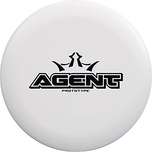 Dynamic Discs Classic Agent Disc Golf Putter | PROTOYPE | Special Edition Limited Run Slightly Overstable Beadless Frisbee (White)