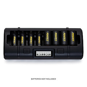 Powerex MH-C808M Charger for 8 AA/AAA/C/D NiMH/NiCD Batteries