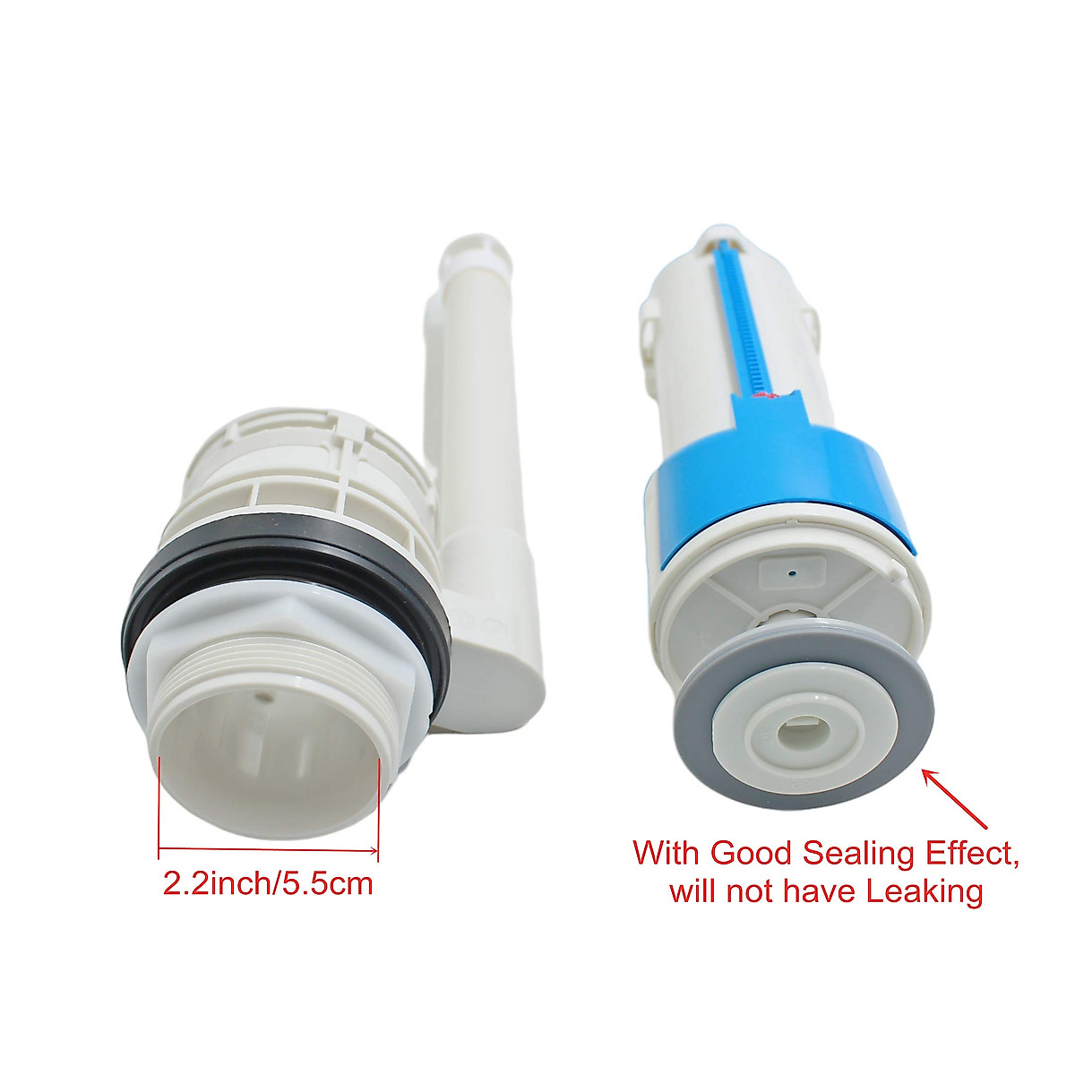 Teaayako Toilet Flush Valves 2-Inch Dual Flush Valve Replacement kit for 2-Piece toilet tank Compatible with TOTO THU435 THU224 flush valve