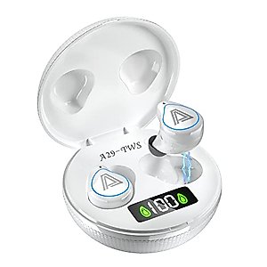Wireless Earbuds Bluetooth Headphones with Microphone True Wireless Headset in Ear Earphones Noise Cancelling Deep Bass 24H Playtime for Galaxy S22 Ultra Galaxy Z Flip 3 Fold S21 FE iPhone 13 Pro Max