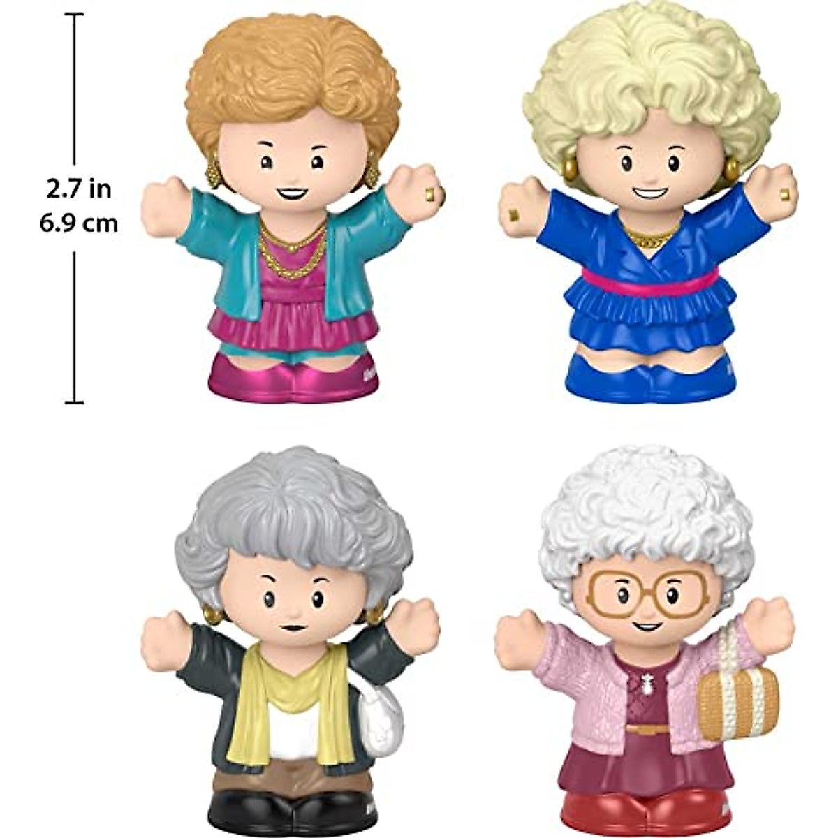Little People Collector Dorothy, Blanch, Rose Sophia - the Golden Girls Special Edition Figure Set with 4 Character Figurines in a Gift Package