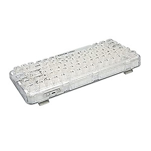 Acogedor 80 Keys Mechanical Gaming Keyboard with Transparent Case, Type C Wired, for Bluetooth and 2.4GHz Wireless Connection, Gasket Structure, for Win, for OS X, for iOS, for Android