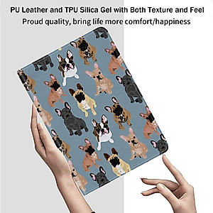 for Samsung Galaxy Tab A8 10.5-inch Case, Ultra-Thin Multi-Angle Bracket Full Body Case with Wake/Sleep Function, for Samsung Galaxy A8 2022 [SM-X200/X205/X207] - French Bulldogs