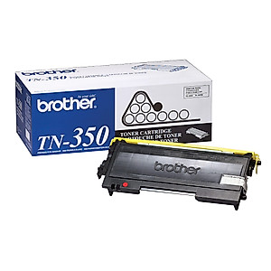 Brother Genuine Black Toner Cartridge, TN350, Replacement Black Toner, Page Yield Up To 2,500 Pages