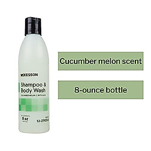 McKesson Body Wash and Shampoo with Aloe, Cucumber Melon Scent, 8 oz, 1 Count