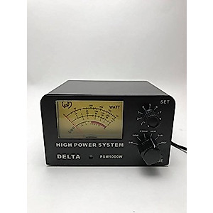 Delta PSM1000W 1000 WATT SWR & Power Meter Compatible for CB Antenna Meter 24-30 MHz