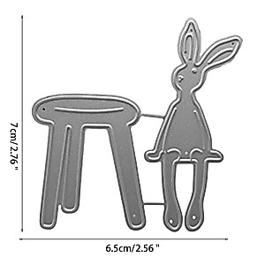 J56JIW2jjsim Cute Easter Bunny Metal Cutting Die for DIY Paper Art Crafts Photo Album Decor Metal die cuts for Card Making Crafting Invitation Scrapbooking