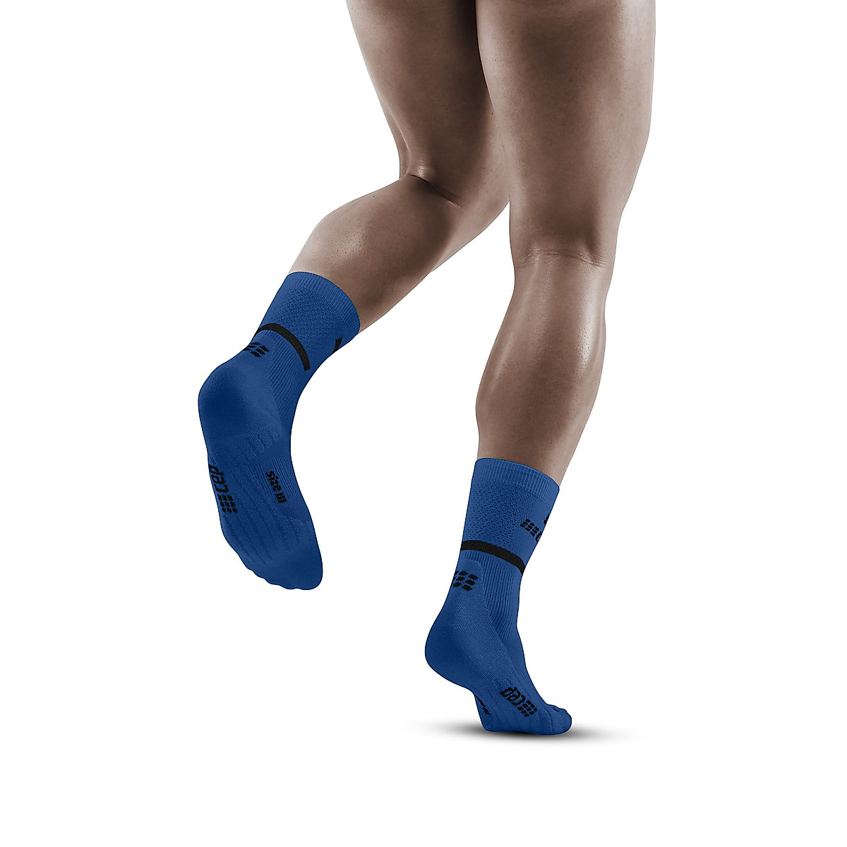 The Run Socks Mid Cut 4.0, Blue, Men, IV
