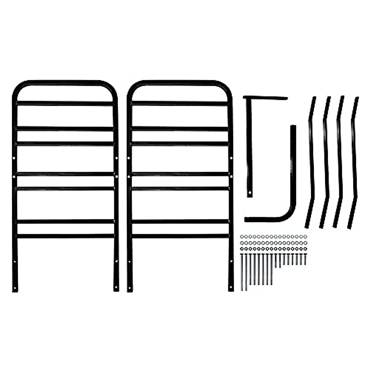 Quick Products QP-RBM4R RV Bumper-Mounted 4-Bike Rack,Black