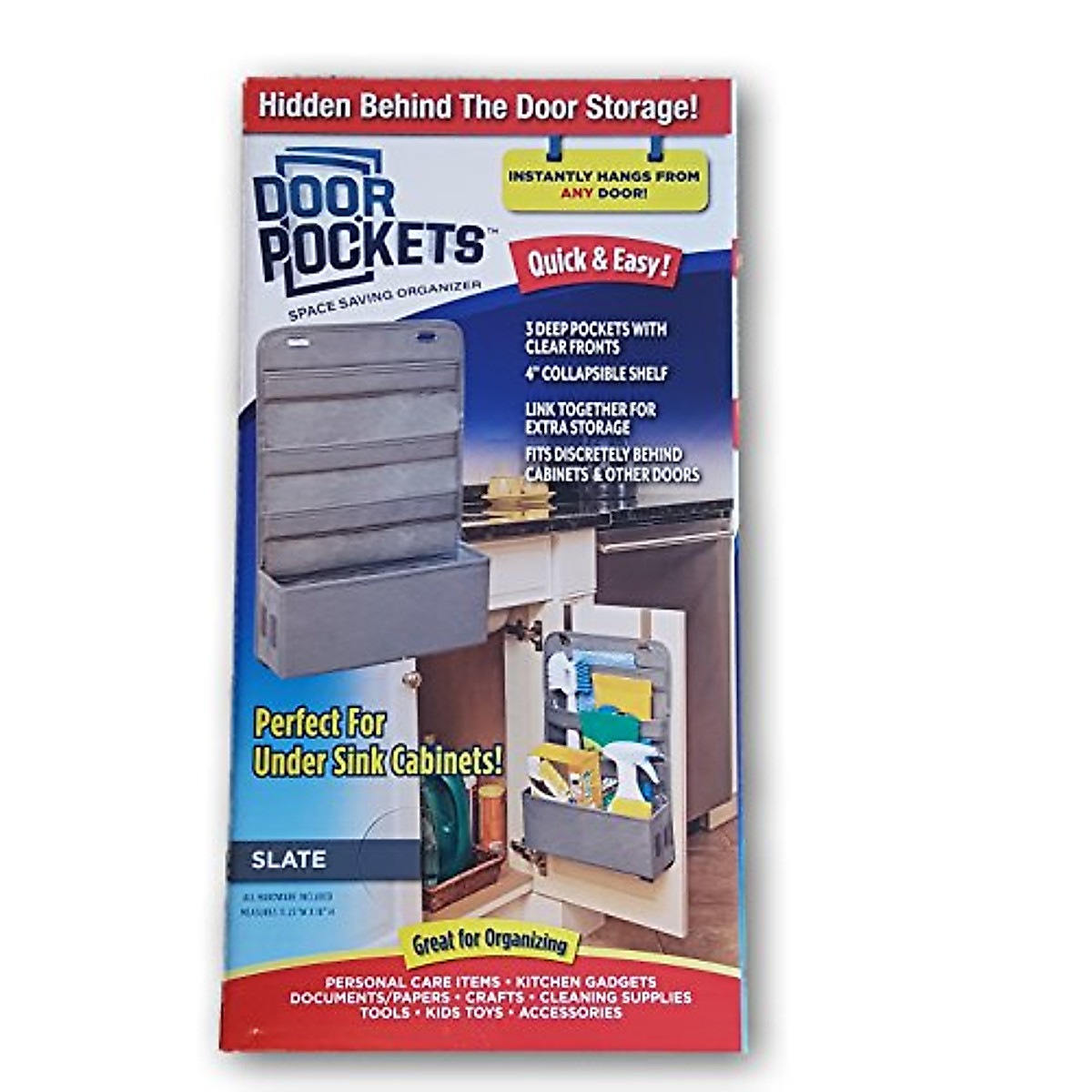 As Seen On TV DPS-MC6 Door Pockets Space Saving Organizer