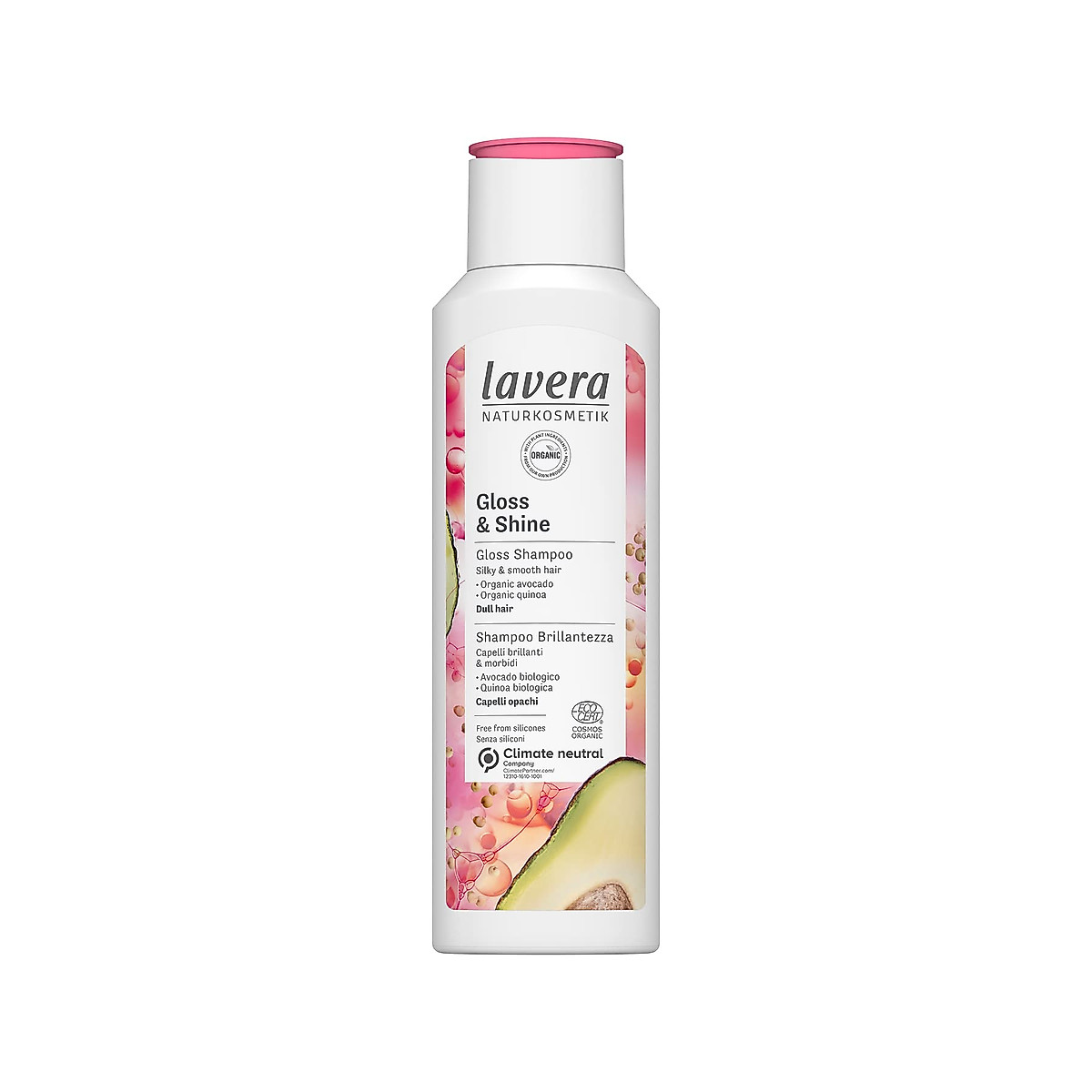 lavera Shampoo Gloss and Shine • Gloss Shampoo • Hair Care • Natural Cosmetics • vegan • certified • 250ml