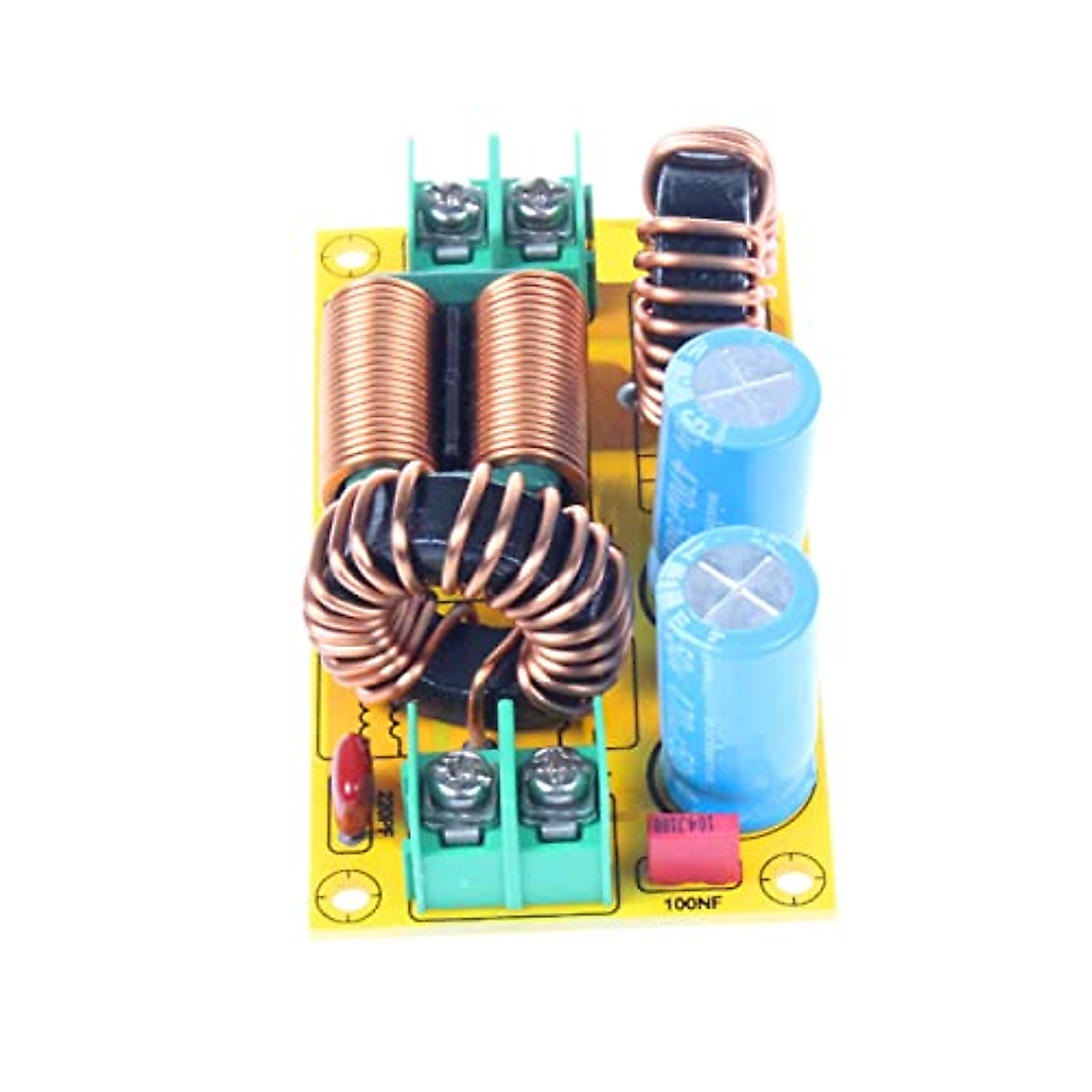 NOYITO DC LC Filter DC EMI Power Filter 0 to 50V 2A 4A 10A 20A Filtering Board (20A)