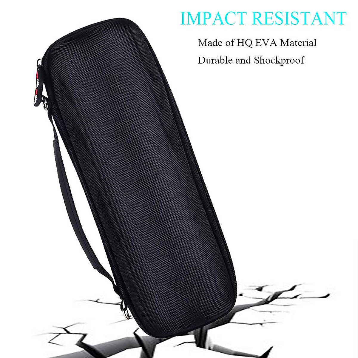 Case for JBL Charge 4 / Charge 5 / Pulse 4 Portable Waterproof Wireless Bluetooth Speaker [ Fits USB Plug and Cable & More ] - Black (Case Only)