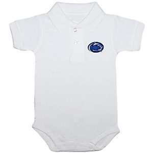 Penn State Nittany Lions Newborn Polo Bodysuit White