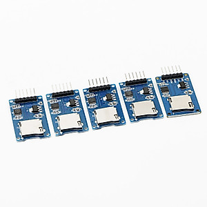 5PCS Micro SD Card Micro SDHC Mini TF Card Adapter Reader SPI Interface Driver Module for Arduino