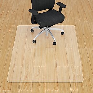 Futurwit Clear Chair Mat for Hard Floors, 47'' x 35'' Transparent Floor Mat for Office, Floor Protector Mat for Office, Home - Rectangle