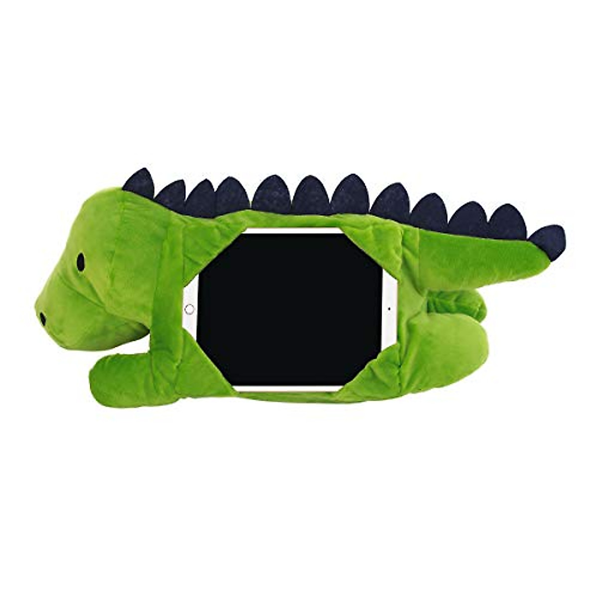 Everything Kids Dinosaur Shaped Super Soft Green and Navy Tablet Holder Pillow