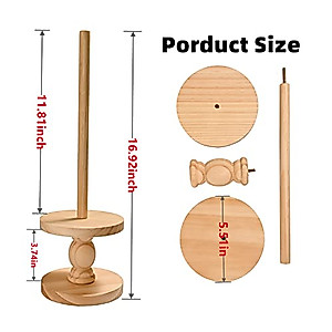 WILLOWDALE Farmhouse Donut Stand Holder Doughnut Bagel Display Rustic Wood Stacker Tower for Bridal Showers,Wedding Birthday Parties, Party Decorations Supplies Dessert Table-2 PCS