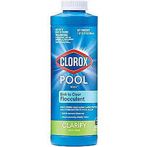 Clorox Pool&Spa Sink to Clear Flocculant, 1-Quart 59232CLX