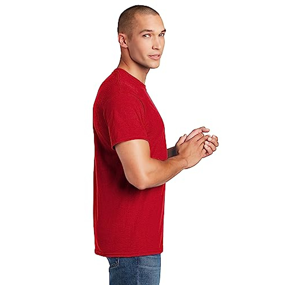 Gildan Men's DryBlend Classic T-Shirt, Red, Large