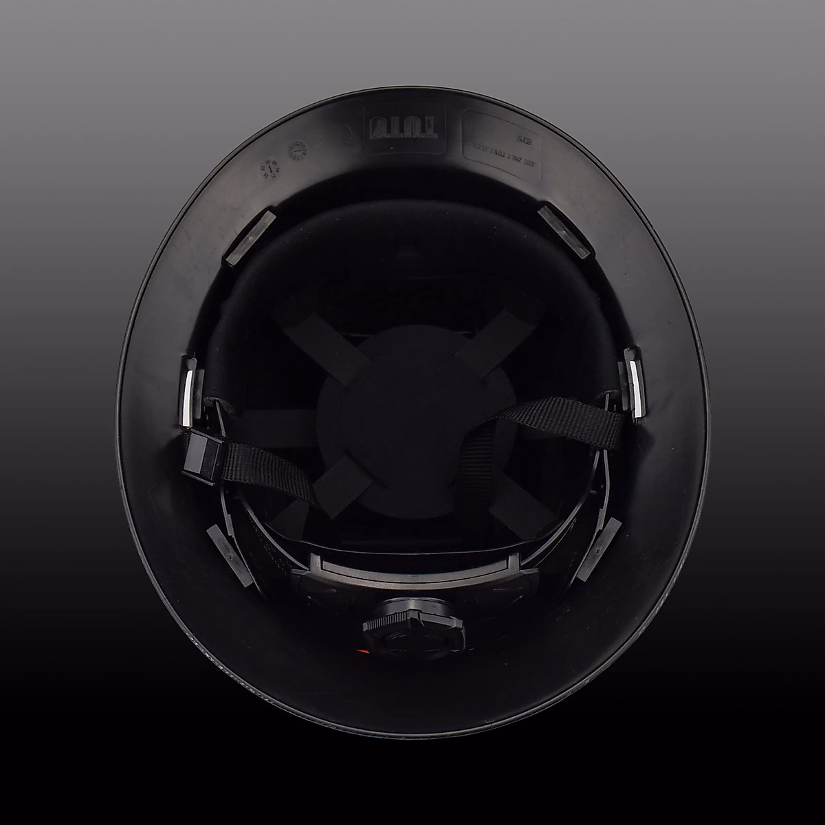 Full Brim Hard Hat with Fas-trac Suspension (Black & Silver)