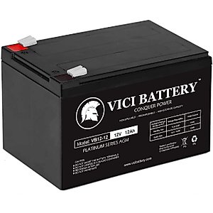 VICI Battery VB12-12 - 12V 12AH F2 Interstate Batteries BSL1105 Replacement Battery Brand Product