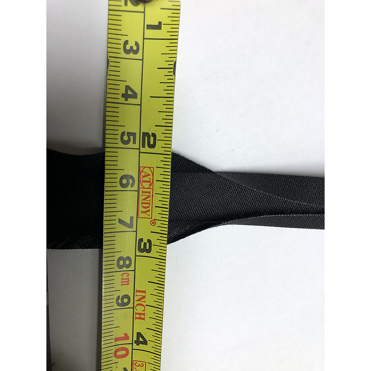 Single Fold Bias Tape 0.5inx5yards Polyester Fabric Quilt Binding Ribbon for Sewing, Quilting, Piping, Seaming, Hemming, DIY Craft Repair Replace Home Garment Accessories (Black)