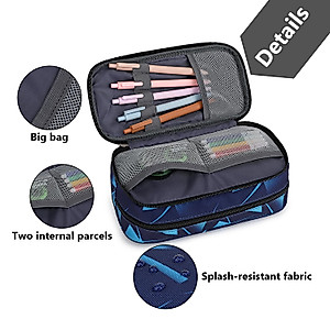 Mountain guest Pencil Cases for kids, Large Capacity Pencil Pouch, Office College School Marker Organizer Case pen for Men Women Adult Teens