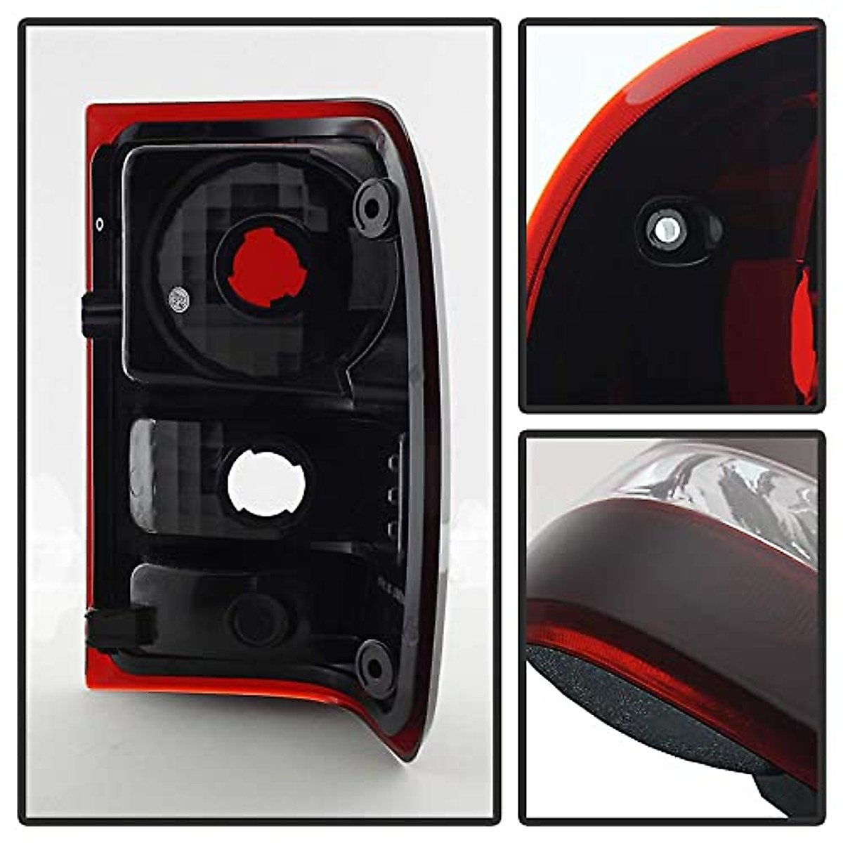 ACANII - For 2001-2011 Ford Ranger Red Smoke Tail Lights Brake Lamps Left+Right Aftermarket