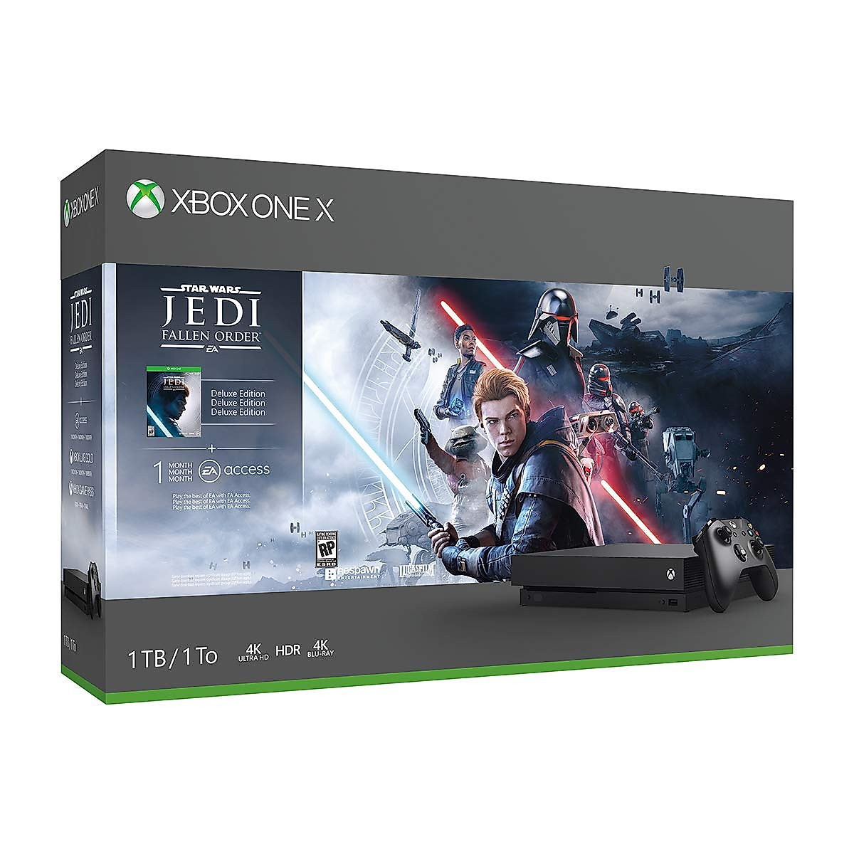 Xbox One X 1TB Console - Star Wars Jedi: Fallen Order Bundle (Renewed) [video game]