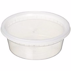 Reditainer Plastic Food Storage Containers with Lids (10, 8 Ounce)