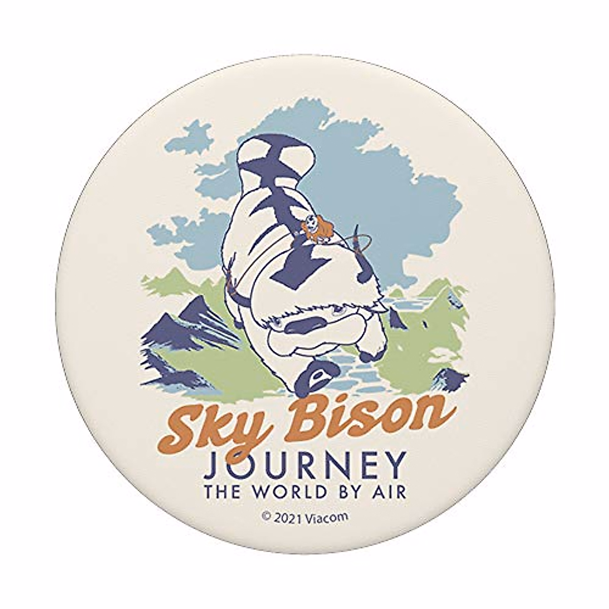Avatar: The Last Airbender Sky Bison Journey The World PopSockets PopGrip: Swappable Grip for Phones & Tablets