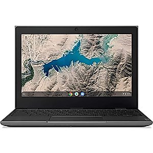 Lenovo 100e 2nd Gen 11.6" Rugged & Spill Resistant Laptop HD Chromebook Laptop, MT8173 CPU, 4GB LPDDR3 RAM, 32GB eMMC TLC SSD, 720P HD Camera, Black, Chrome OS (Renewed)