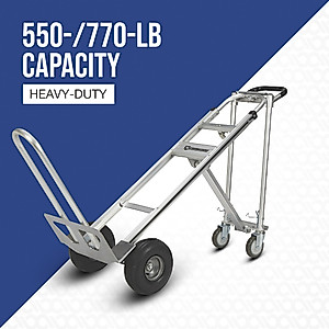 Strongway 3-in-1 Aluminum Hand/Platform Truck - 550-/770-Lb. Capacity