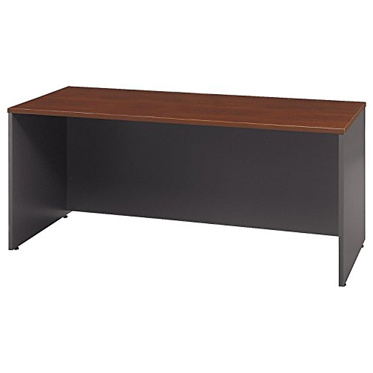 Bush Business Furniture Series C 72W x 24D Credenza Desk in Hansen Cherry