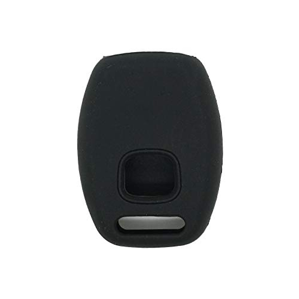 SEGADEN Silicone Cover Protector Case Holder Skin Jacket Compatible with Honda 3 Button Remote Key Fob 2 BTN + Panic CV4215 Black
