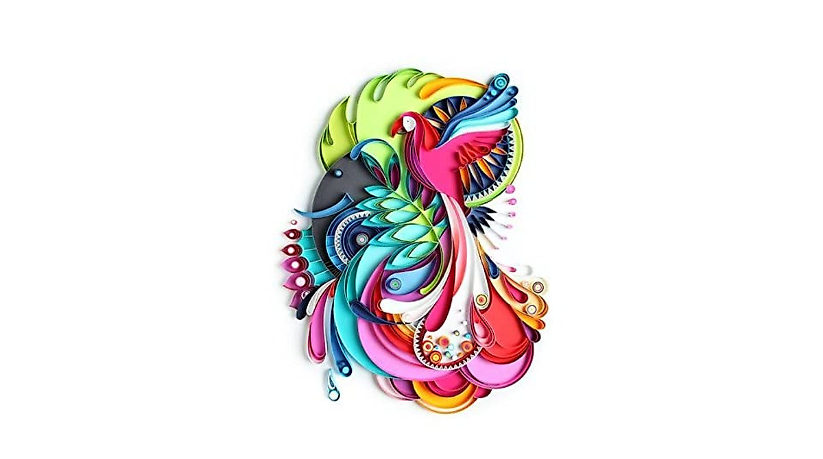 Colored Paper A4 100 Sheets in 10 Colors for Creative Crafts