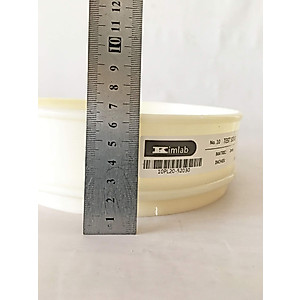 KimLab PL20 Test Sieve #80 / 200μm Mesh Size,Nylon Mesh Cloth, Plastic Frame,20cm Diameter